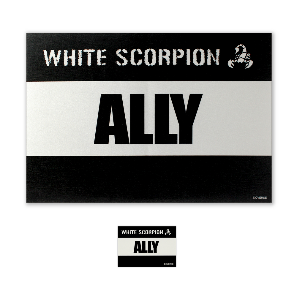 推しゼッケンシール＆フレークシール ALLY – WHITE SCORPION OFFICIAL GOODS STORE